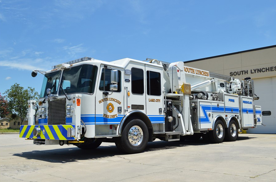Tower Ladder 314 Delivered - South Lynches Fire Department, SLFD
